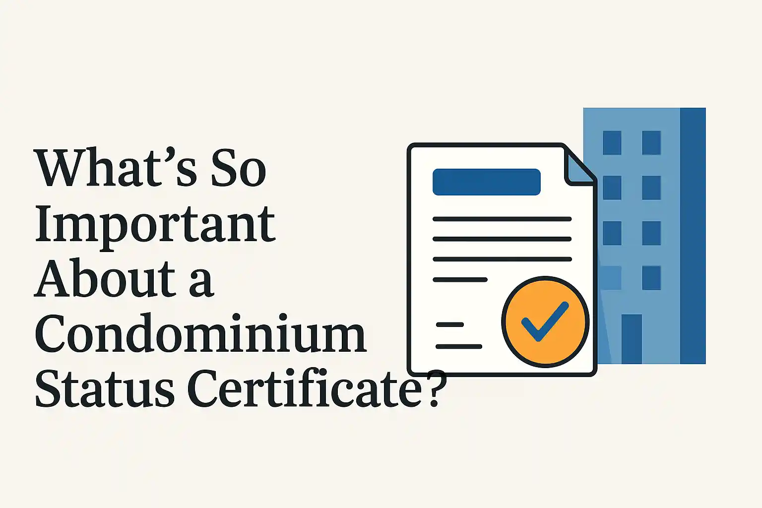 22 Reasons Why You Need A Condo Status Certificate!